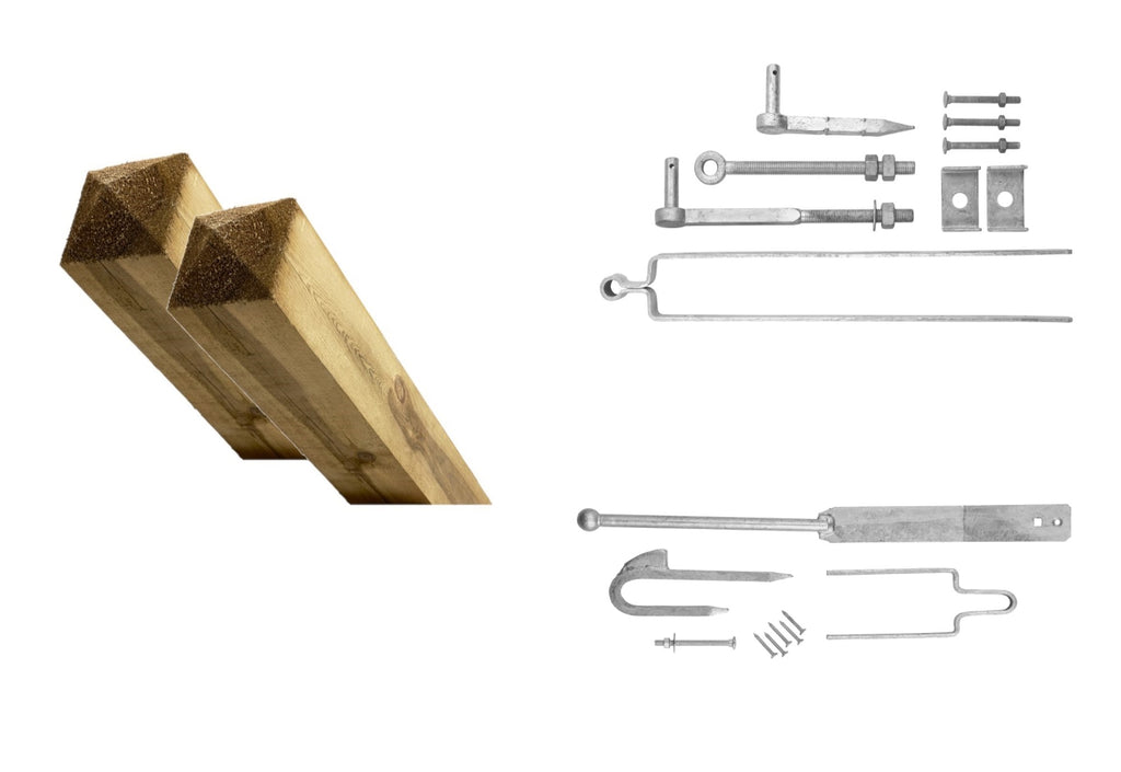 Advantage set single gate - adjustable - Galvanized suspension - at Lands End