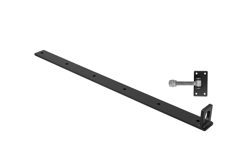 Gate hinge 80cm adjustable - black powder coated - at Lands End